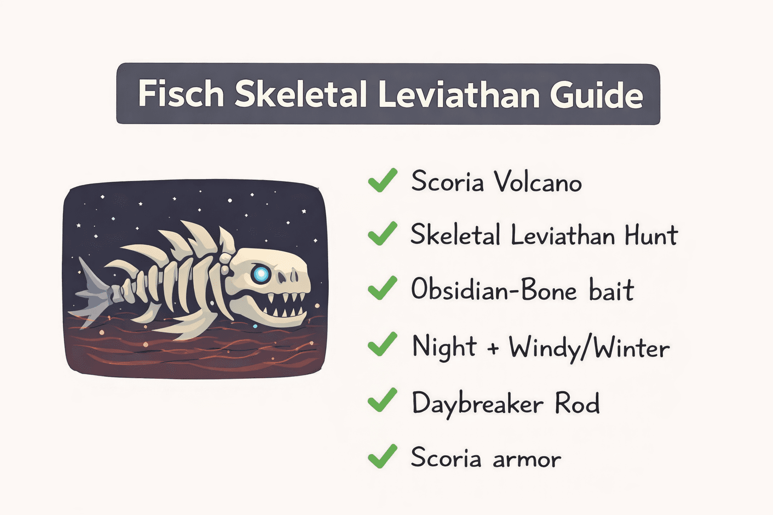 Fisch Skeletal Leviathan Guide (Location, Bait & Tips) - Vixhul