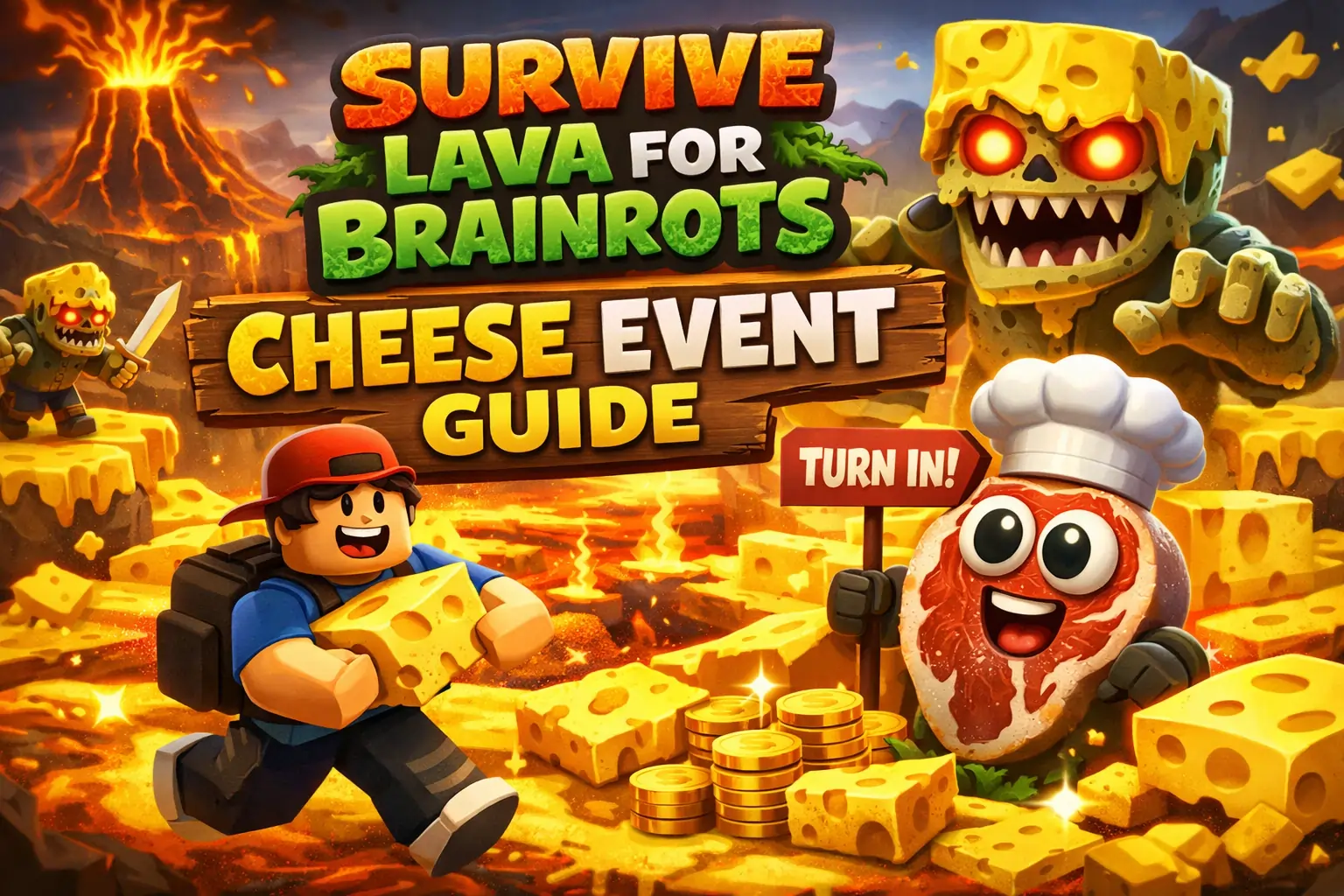 Survive Lava for Brainrots Cheese Event Guide (2026) - Vixhul